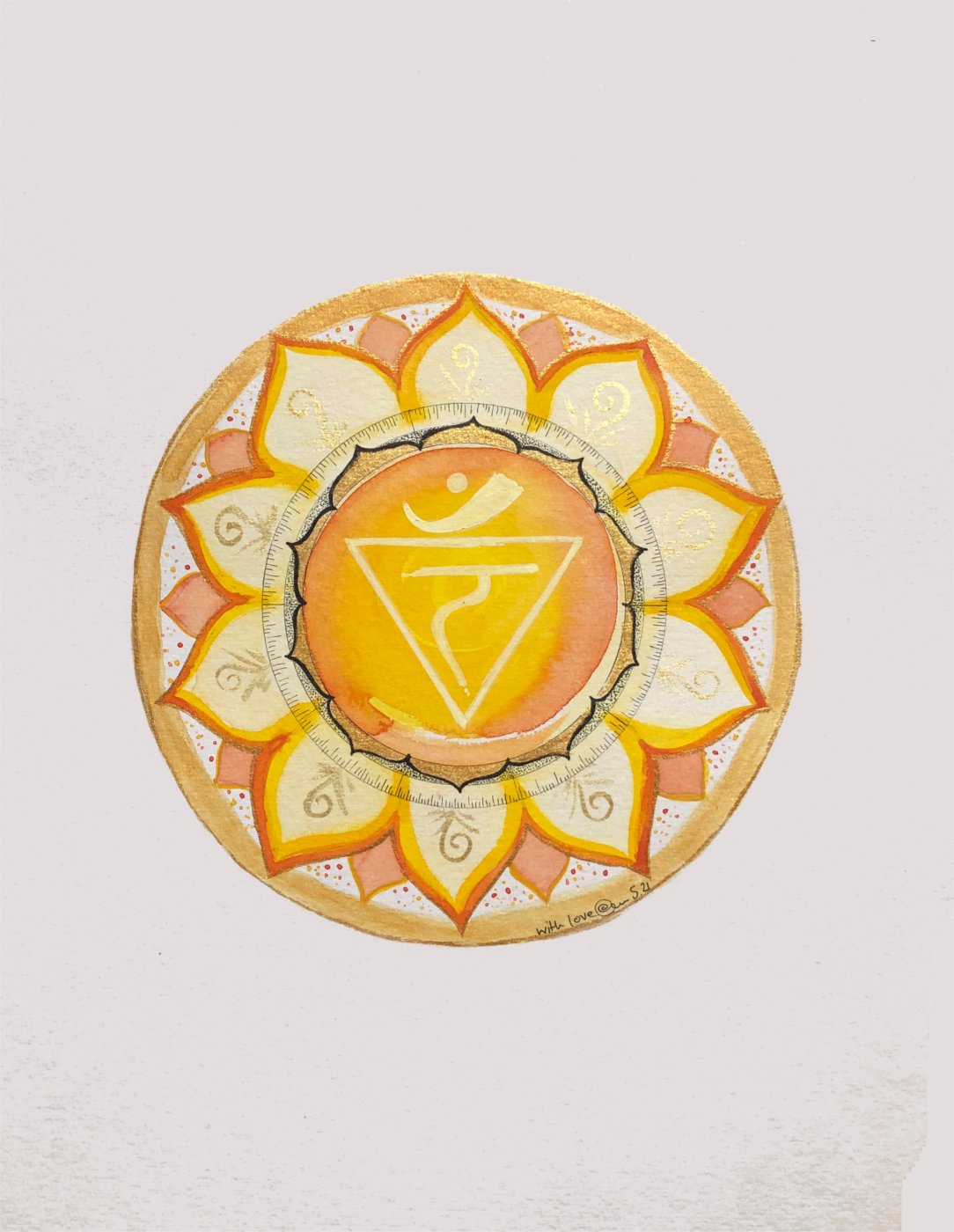 Mandala Solar Plexus Chakra - miriamlindaweiss.de