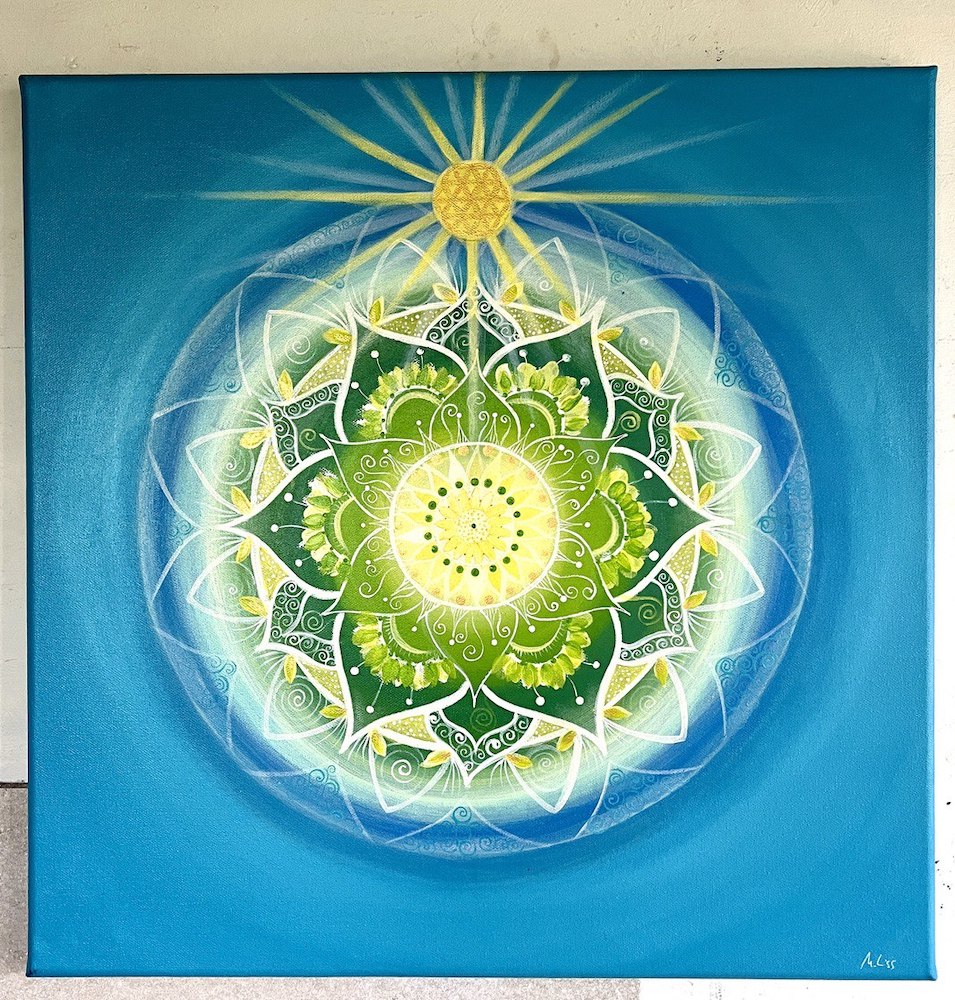 Original Mandala Bild "Seelenstern" ⎥ Energiebild