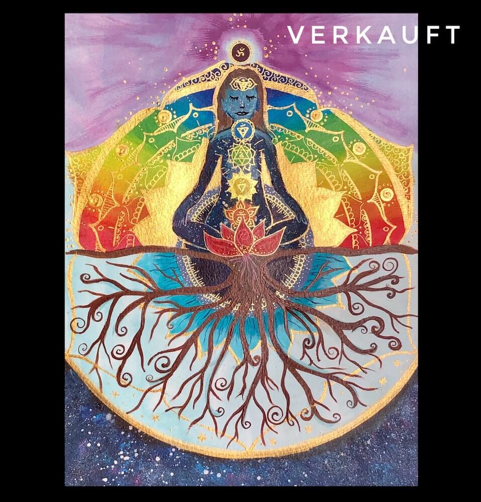 Original Mandala Bild "Stille" ⎥Energiebild